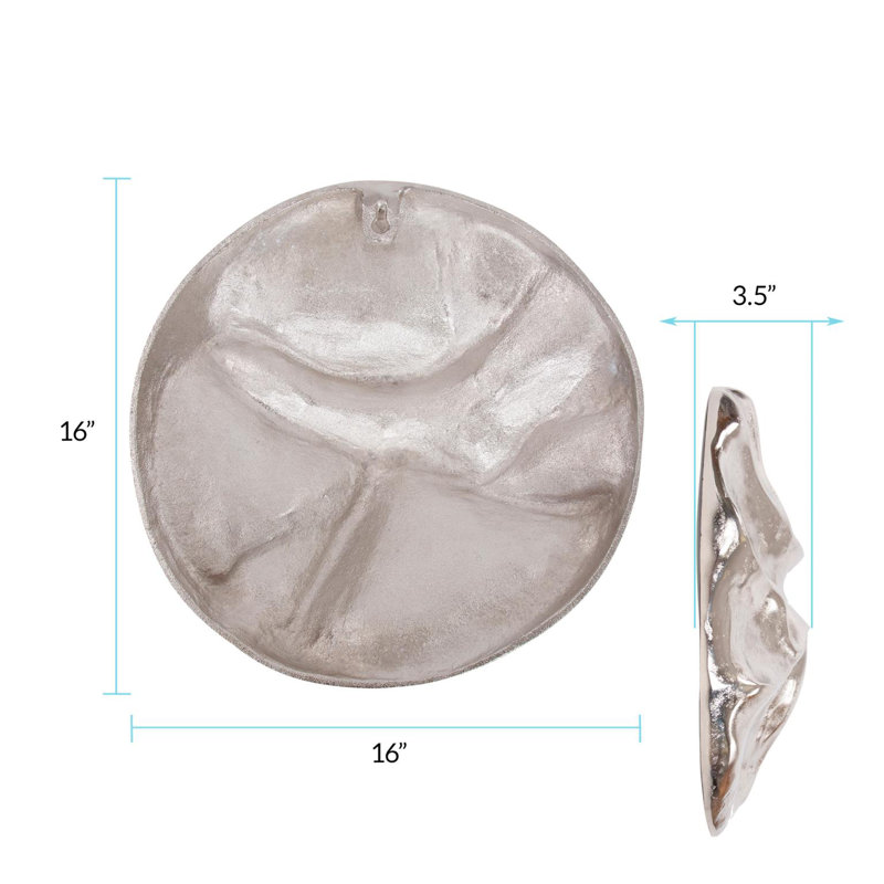 Brayden Studio® Round Metal Amorphic Wall Decor- Large | Joss & Main